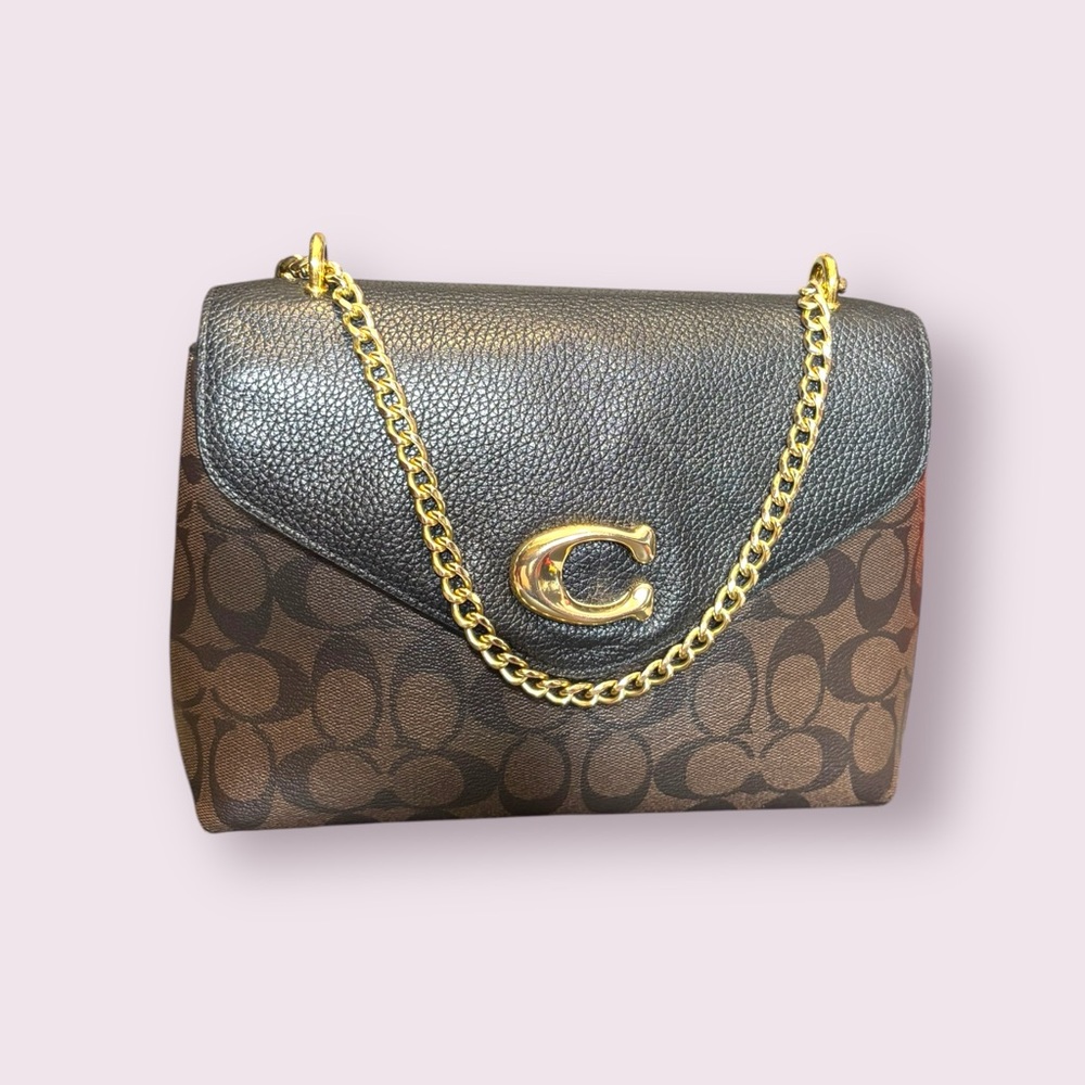 Coach C6784 Tammie Shoulder Bag Signature Canvas In B… - Gem